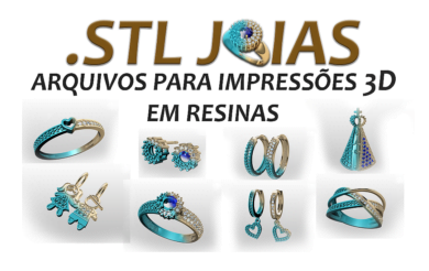 .STL ARQUIVOS - 3D para joias impressões em resinas